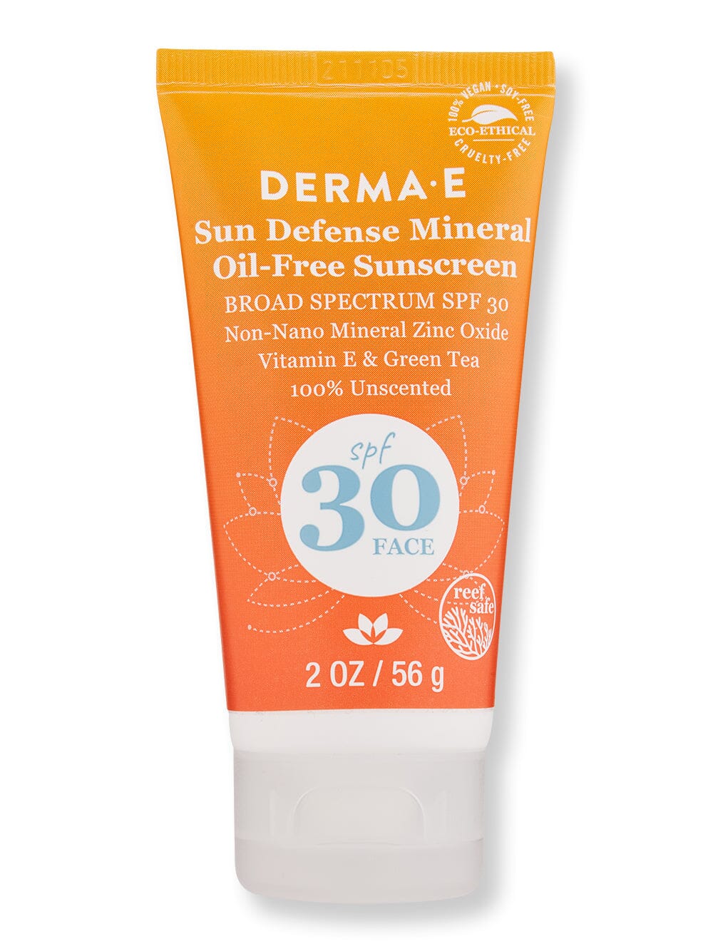 Derma E Sun Defense Mineral Oil-Free Sunscreen SPF30 Face 2 oz56 g